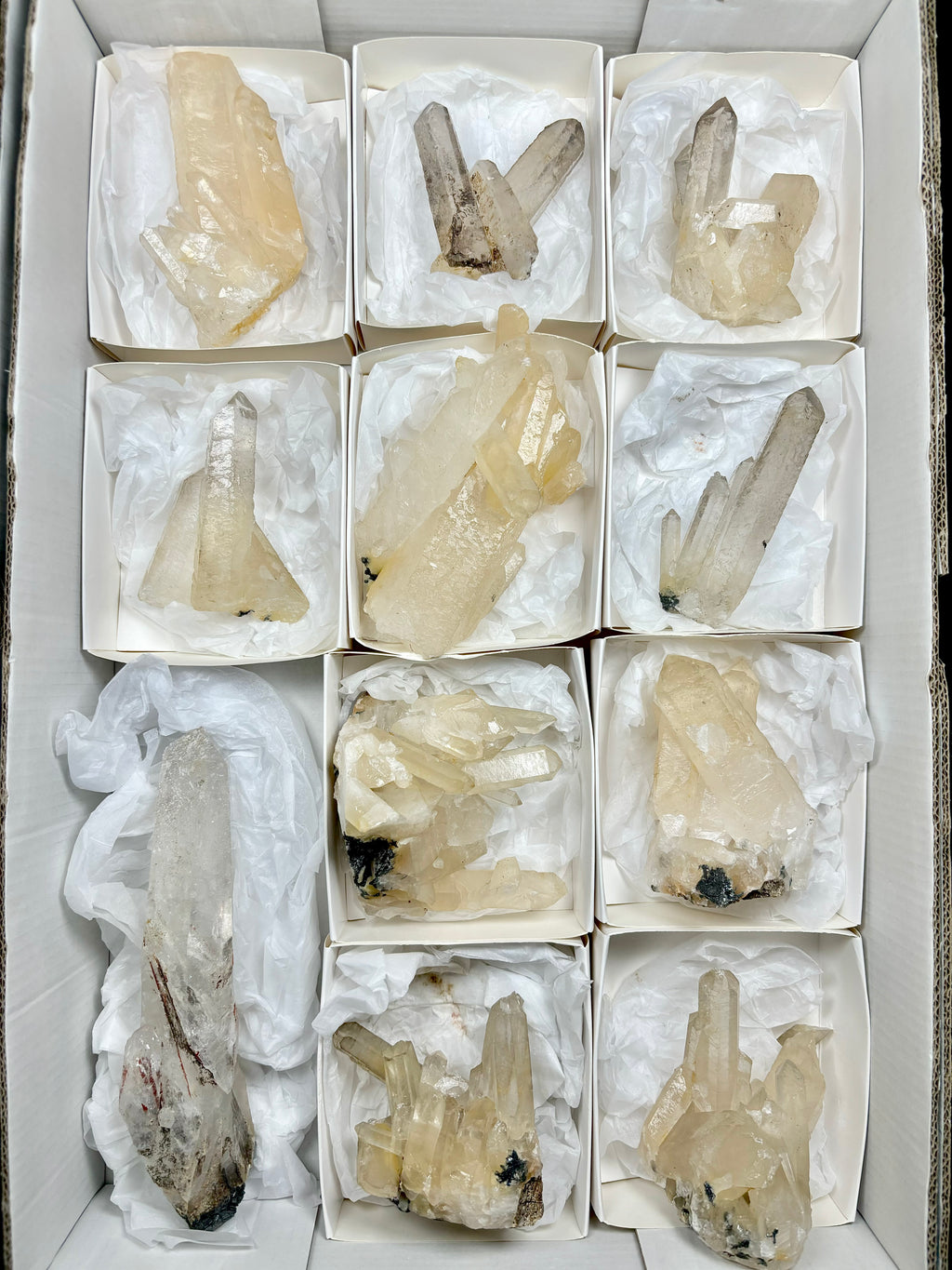 11PCS Lot Light yellow Quartz with Hematite from Guangdong, China ...